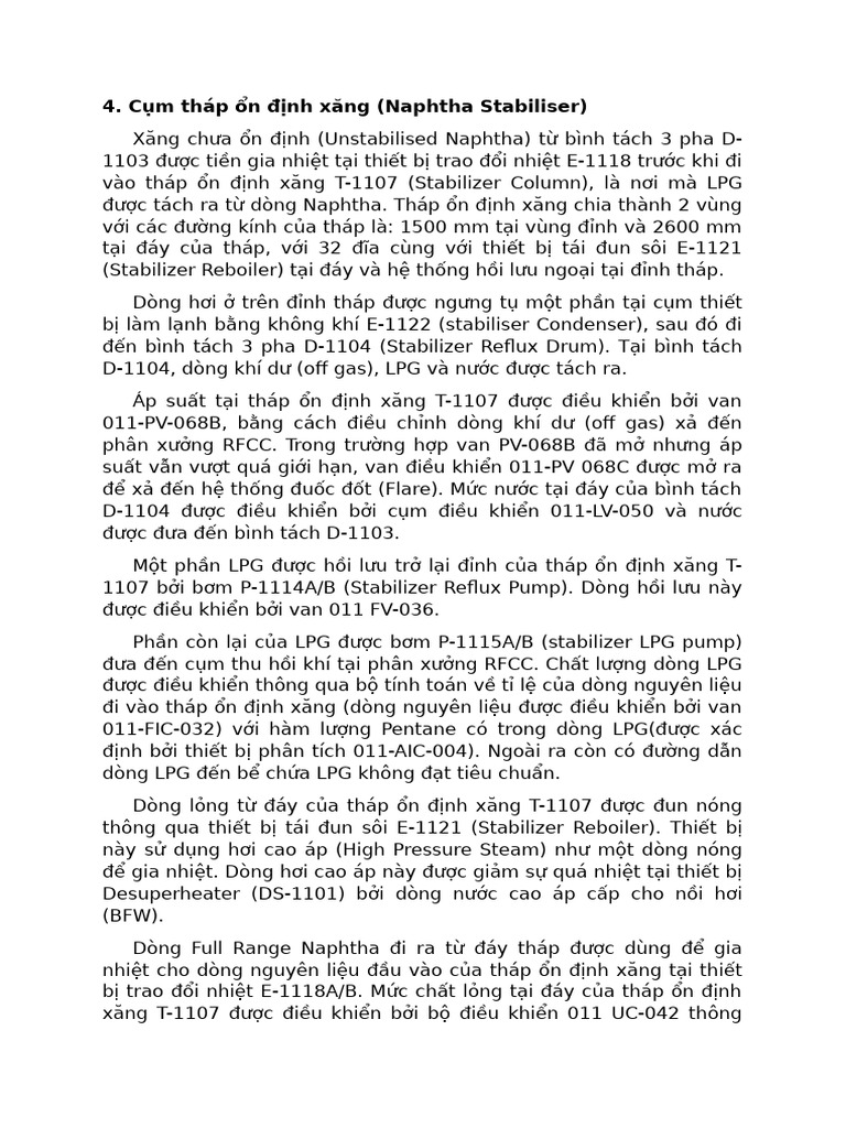 Naphtha Stabiliser | PDF