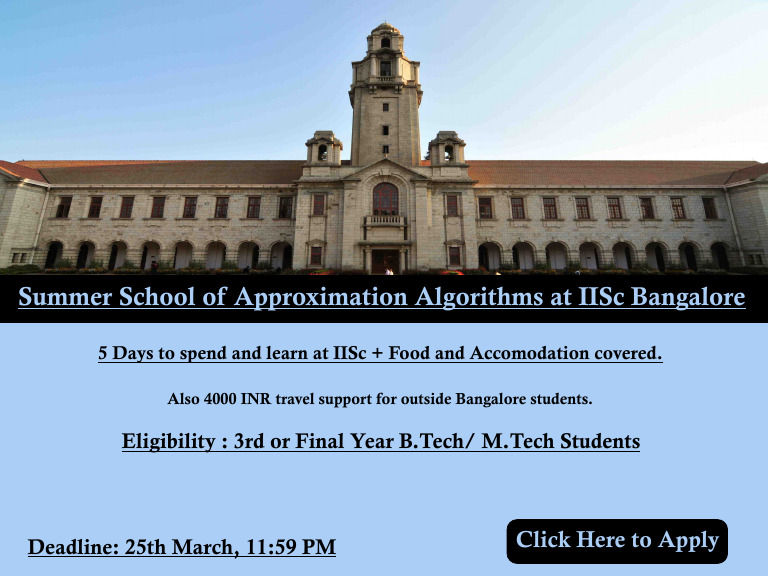 Summer School Approximation Algorithms IISc 10032025 | PDF