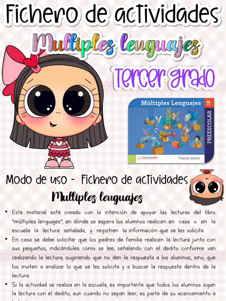 3° Fichero de Actividades - Multiples Lenguajes Tercero | PDF