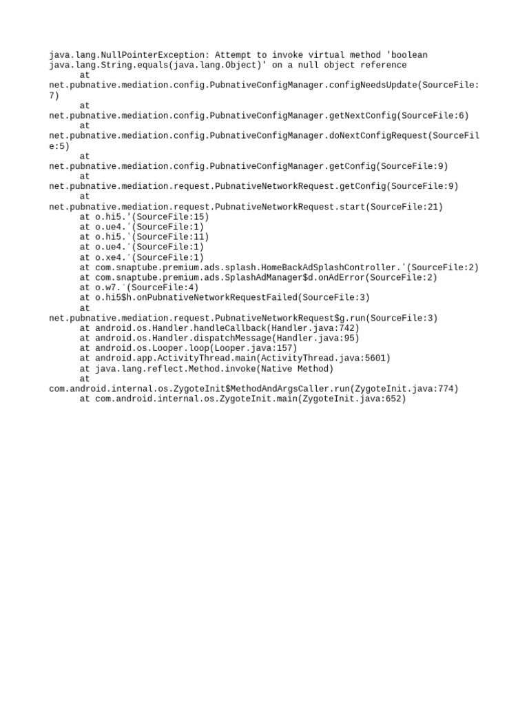 Last Crash Log | PDF