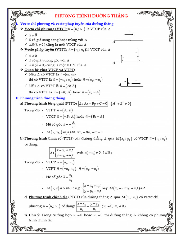 3 1 Phuong Trinh Duong Thang | PDF