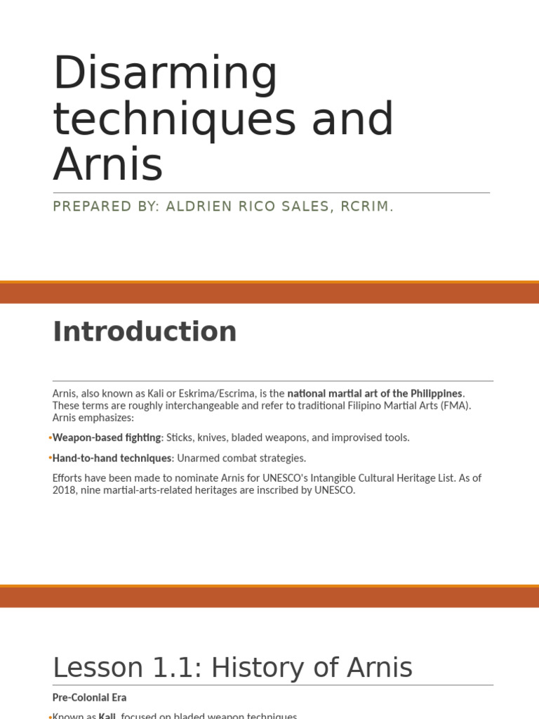 Disarming Techniques and Arnis | PDF | Disciplines