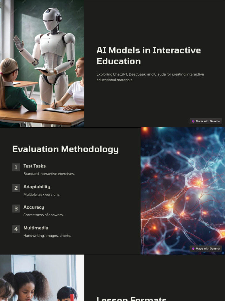AI Models for Interactive Education | PDF