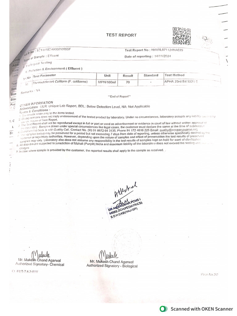 BMW Waste Sample Report March 2025 | PDF