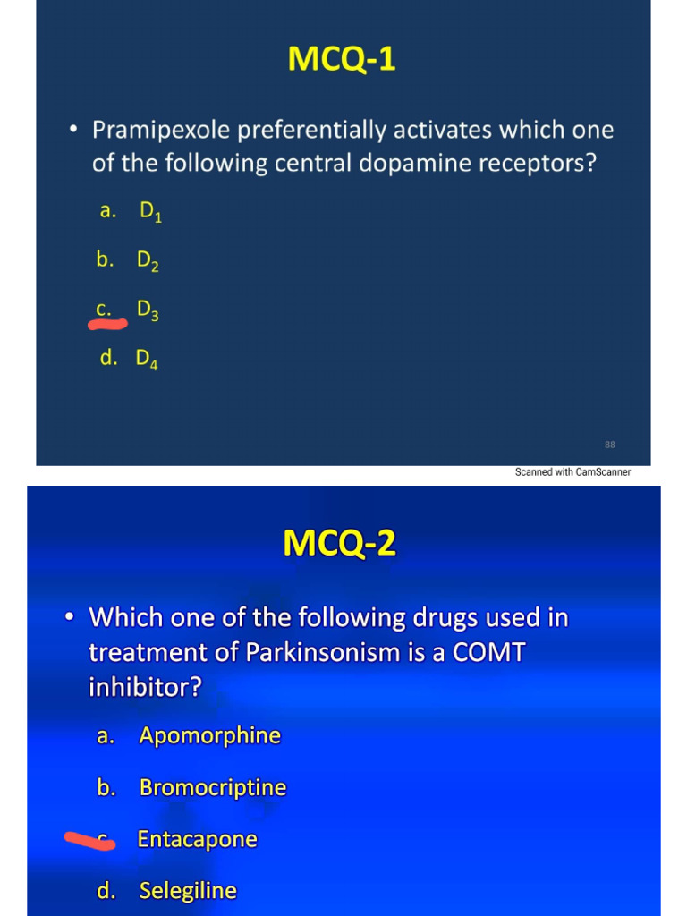 Hod Pharma 2nd Mod Imp Mcqs | PDF