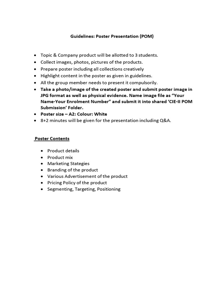 Guidelines POM SEM 4 | PDF