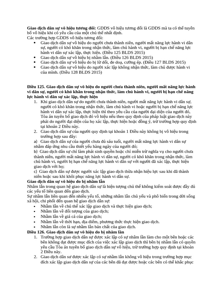 GDDS VÔ HIỆU TƯƠNG ĐỐI | PDF