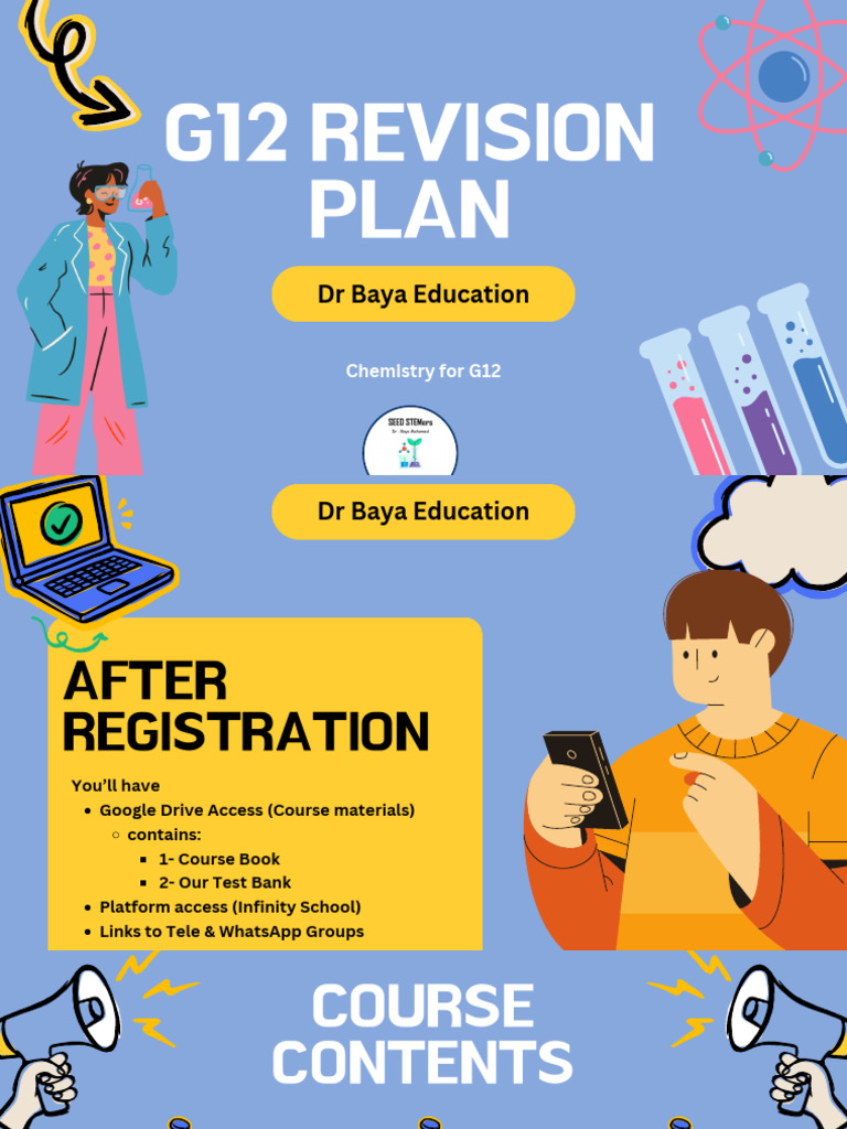 G12 Chemistry Course Overview by Dr Baya | PDF | Chemistry | Applied ...