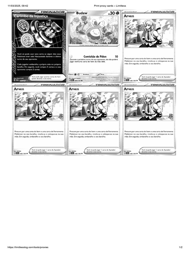 Print proxy cards – Limitless | PDF