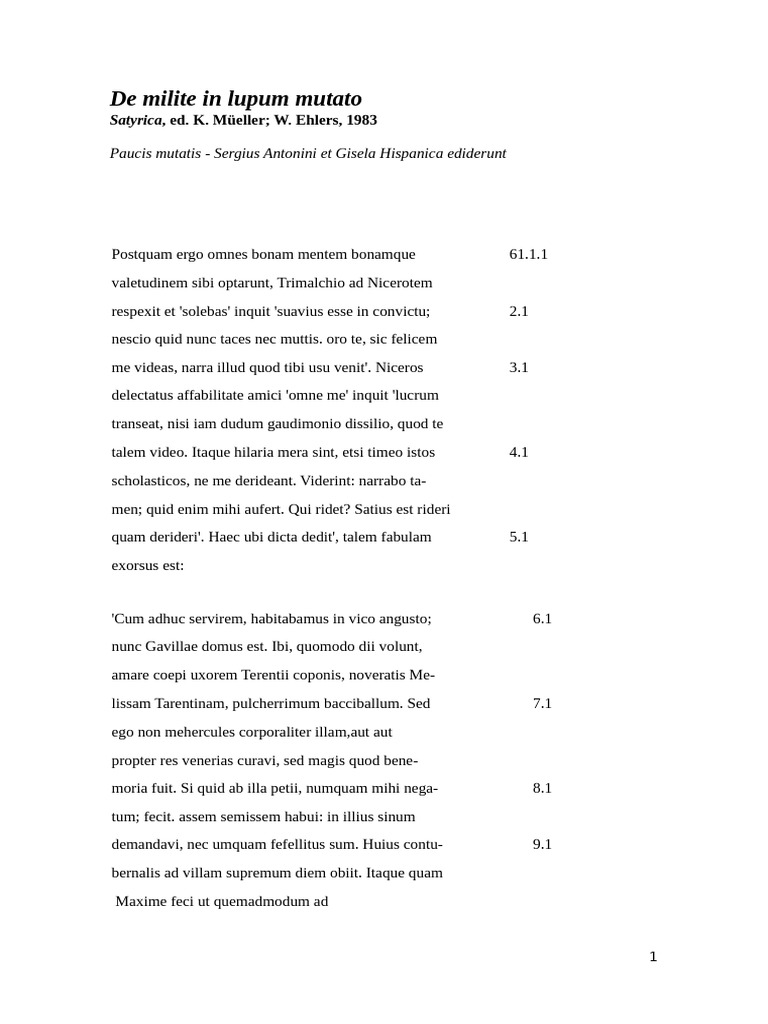 Ll-De Milite in Lupum Mutato-Textus-2025 | PDF