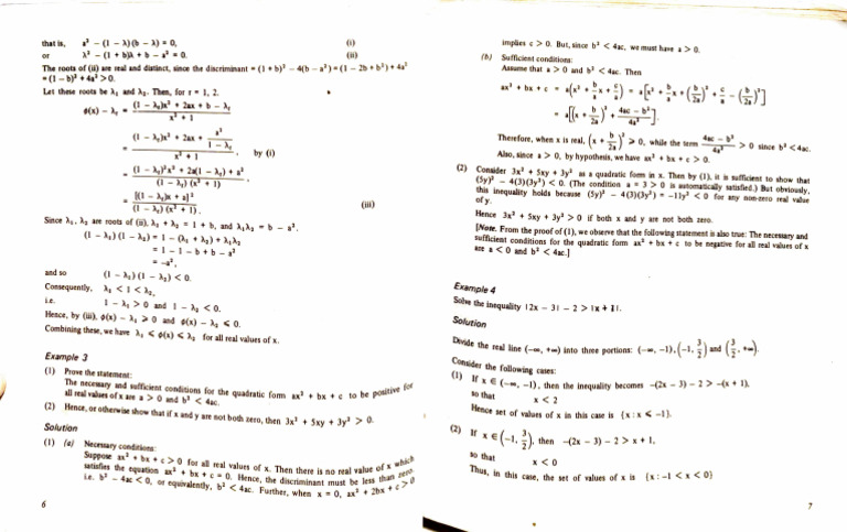 Book 1 Aids To Advanced Level Pure Mathematics Summary Worked Examples ...