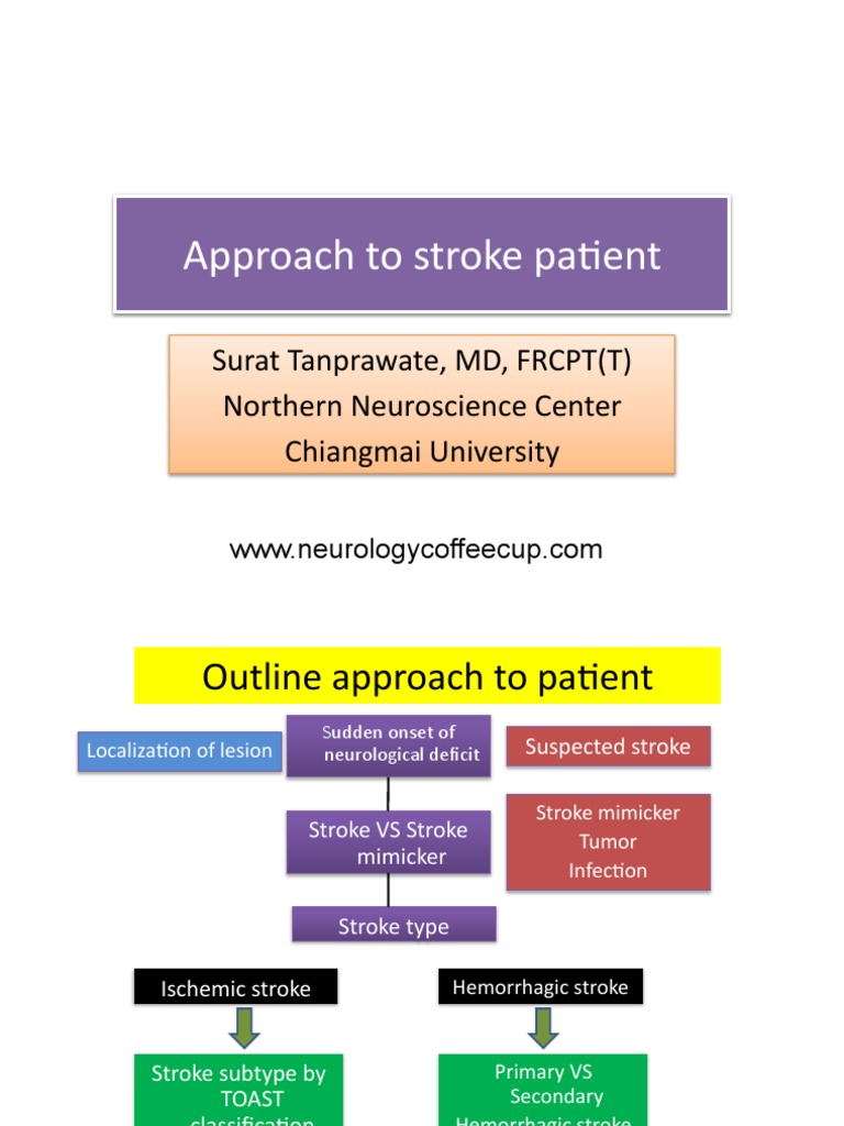 Approach To Stroke Patient | PDF | Stroke | Angiology