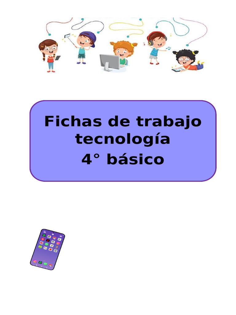 FICHAS TECNOLOGIA 4° Básico | PDF | Microsoft Excel | Microsoft Word