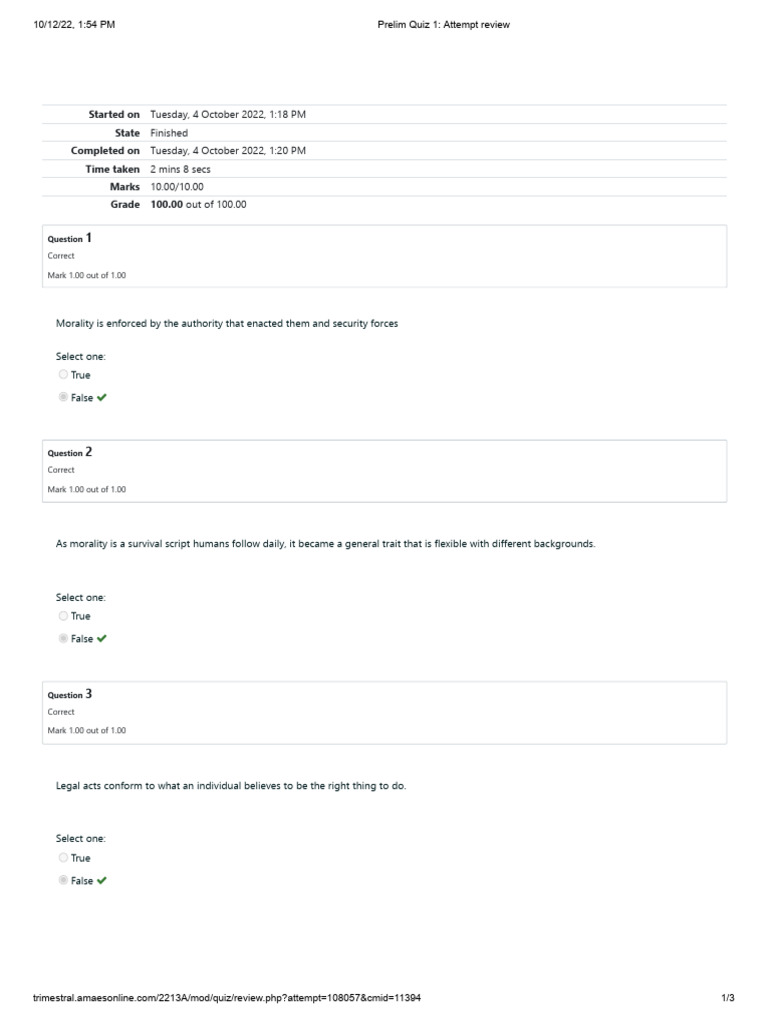 Prelim Quiz 1 - Social Issues and Professional Practice | PDF ...