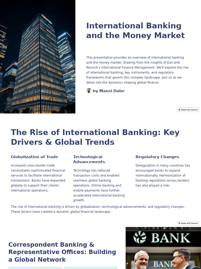 Overview of International Banking Trends | PDF | Banks | Libor