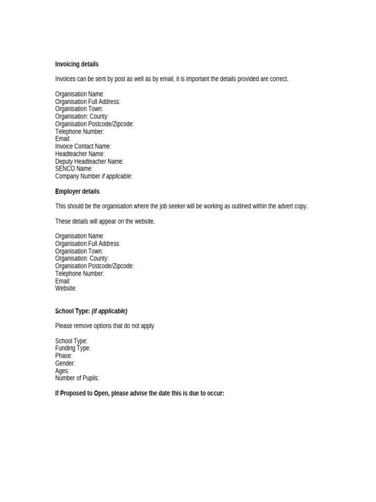 Client Details Form | PDF