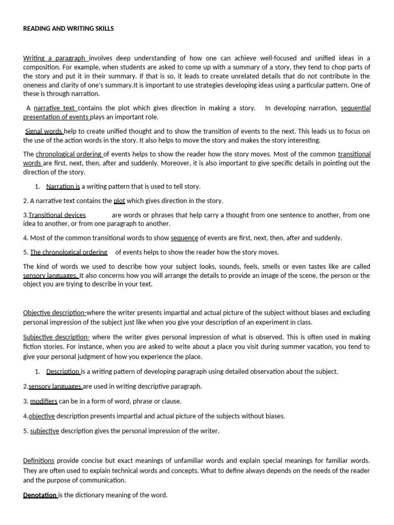 Mastering Writing Skills: Techniques & Patterns | PDF | Argument ...