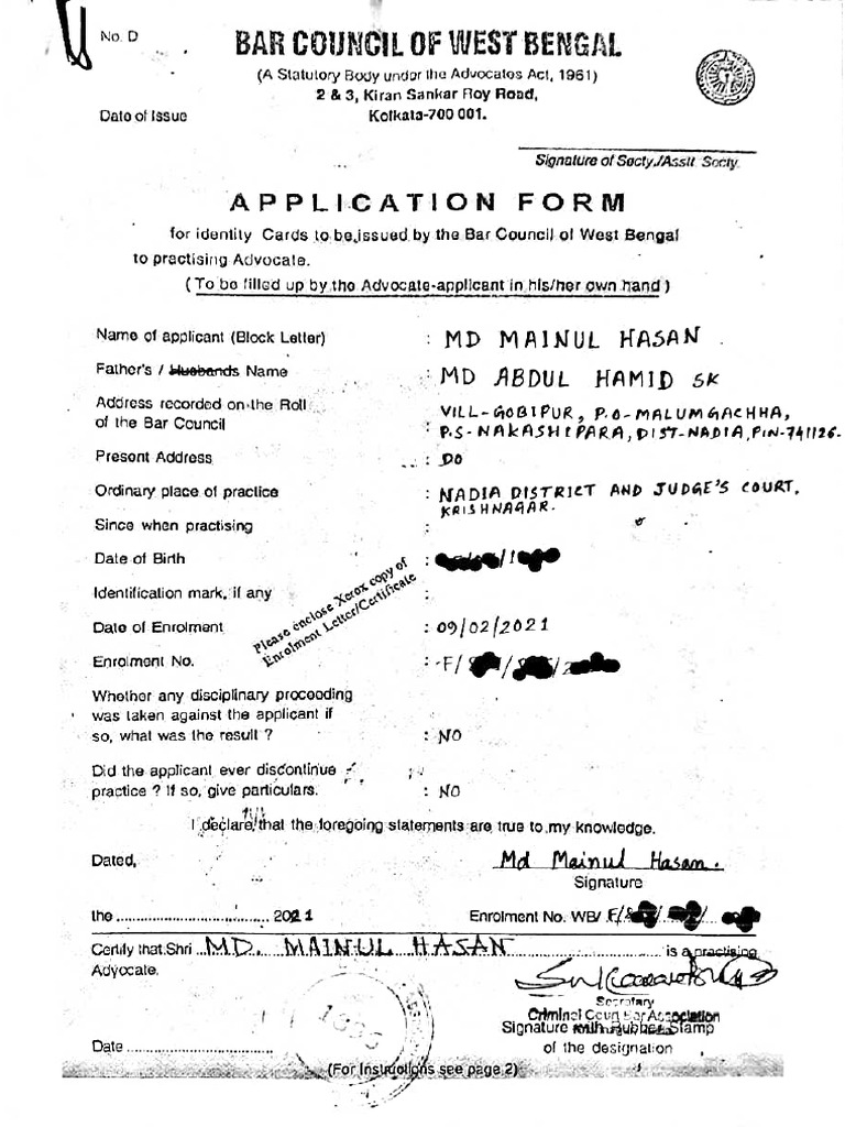 Id Card Specimen Black | PDF