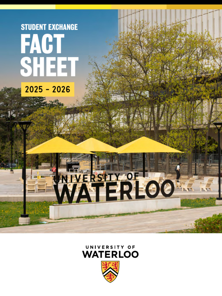 UWaterloo - Factsheet 2025-26 - For Student | PDF | Postgraduate ...