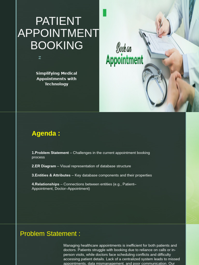 Patient Appointment Booking | PDF | Information Technology | Computing
