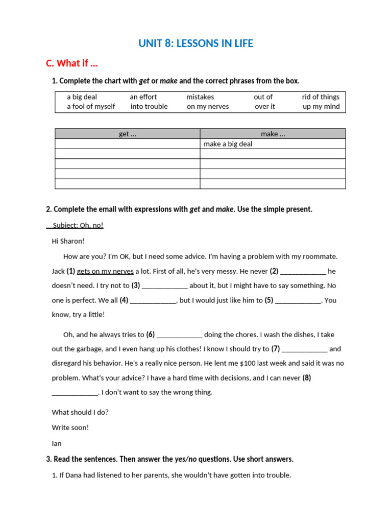 Course-V1 HUTECH0+NN ENC106+HK2B-2023-2024 Unit 8 - Lessons in Life Workbook Workbook 8c ...