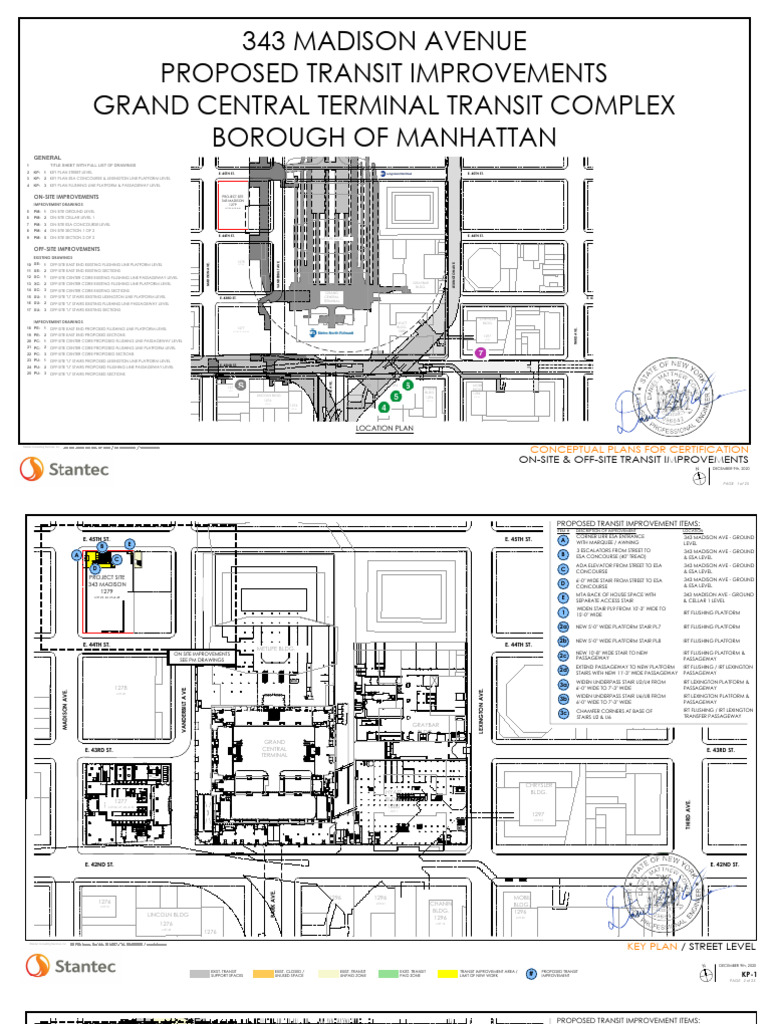 Transit Improvements at 343 Madison Ave | PDF | New York Metropolitan ...