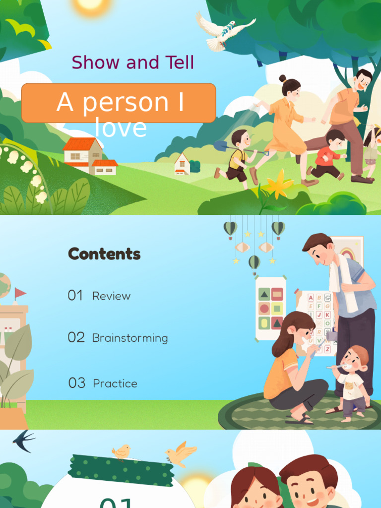 Show and Tell - Unit 7 - The Person I Love | PDF