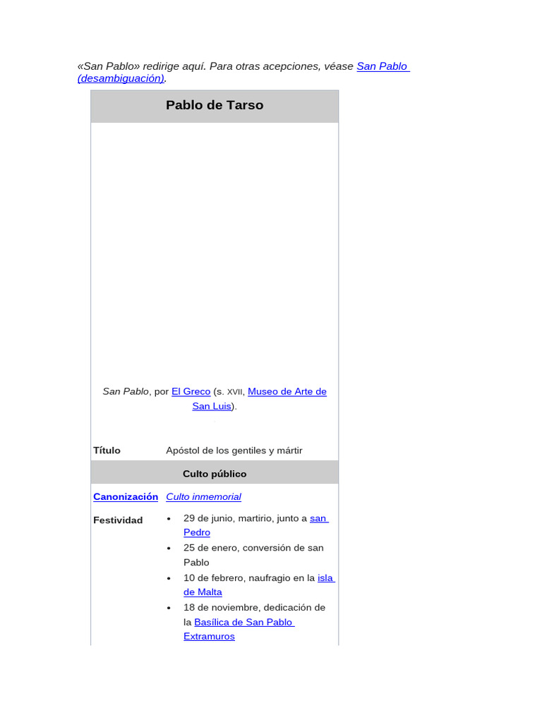 Biografia de Pablo | PDF | Pablo el apóstol | Bernabé