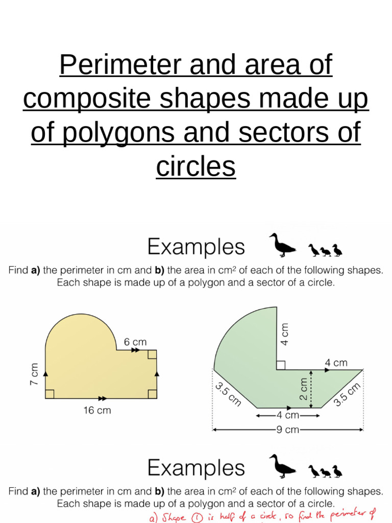 Thursday 20-03-25 Lesson - Perimeter and Area of Composite Shapes Made ...