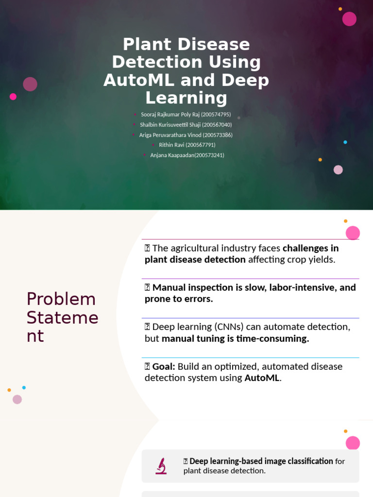 Plant Disease Detection Using AutoML and Deep Learning 1 | PDF | Deep Learning | Usability