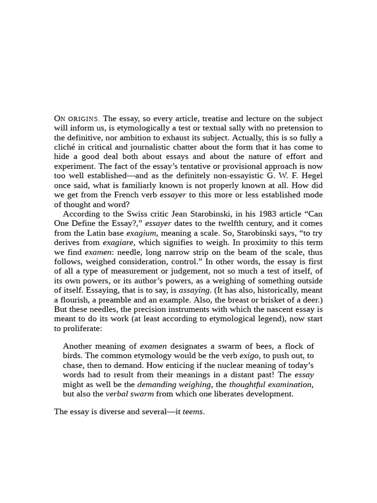 Essayism Brian Dillon 2018 - Excerto | PDF | Essays