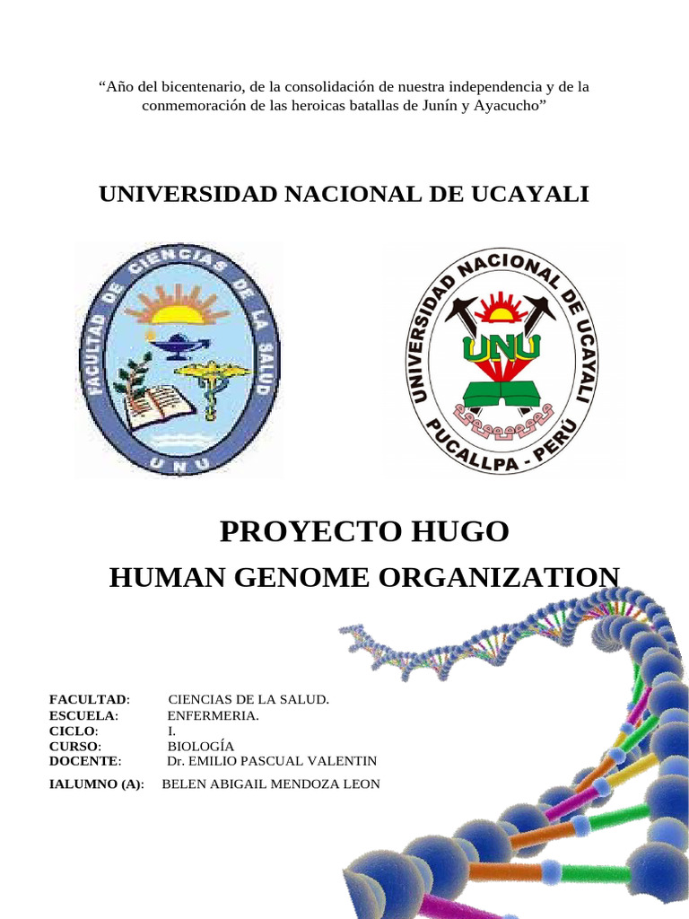 Informe de Proyecto Hugo-Bio | PDF | Genoma | Bioinformática