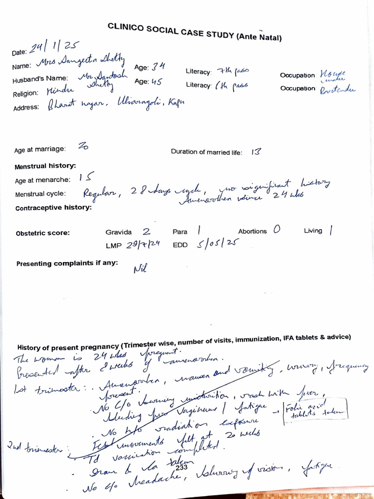 Clinico Social Case Studies | PDF | Pregnancy | Infants