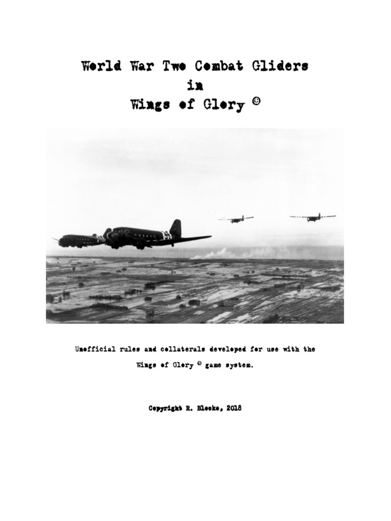 WWII Combat Gliders v3 | PDF | Airborne Forces | Glider (Sailplane)
