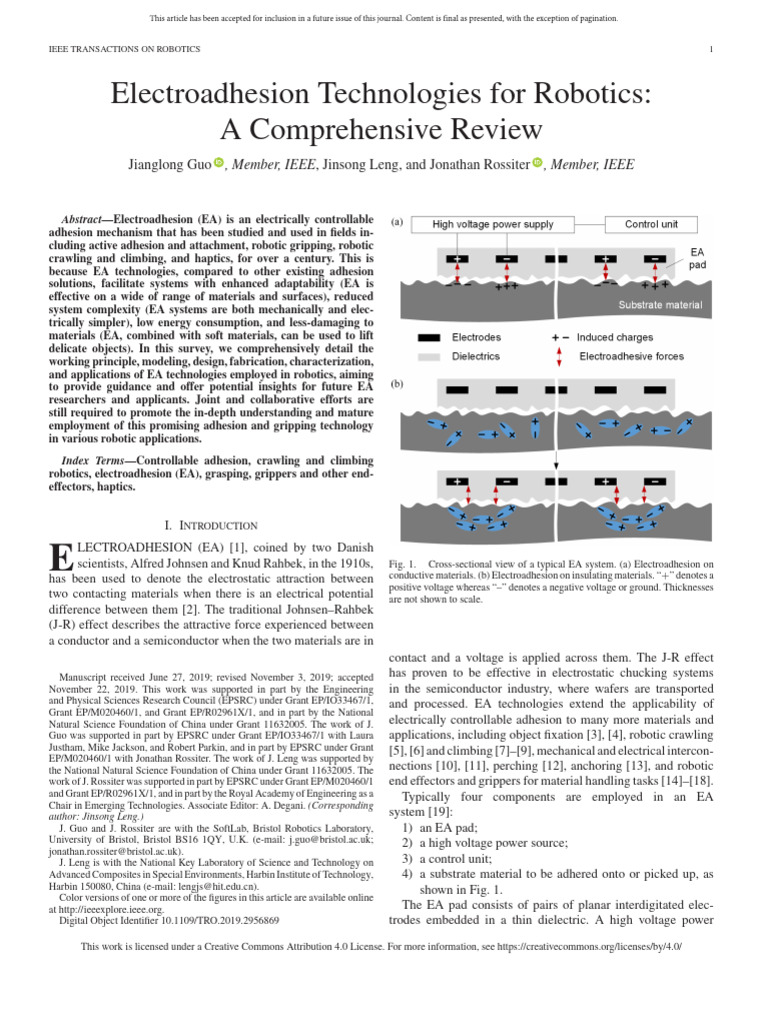 Electroadhesion Review | PDF | Printed Circuit Board | Dielectric