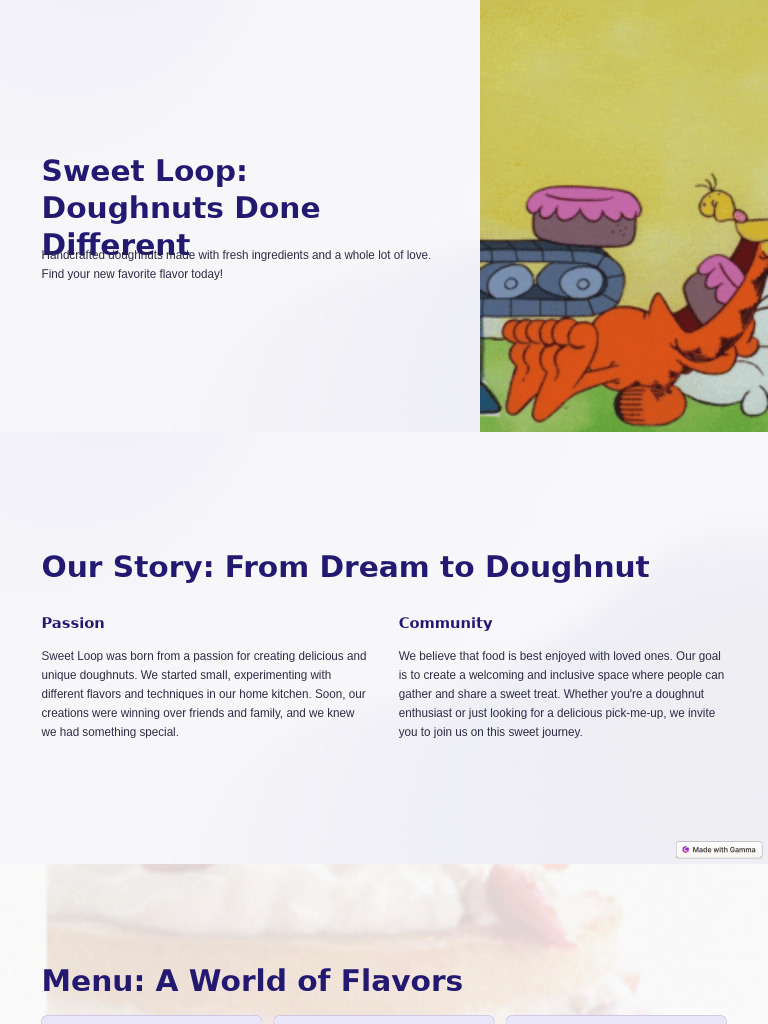 Sweet Loop Doughnuts Done Different | PDF | Doughnut | Snack Food