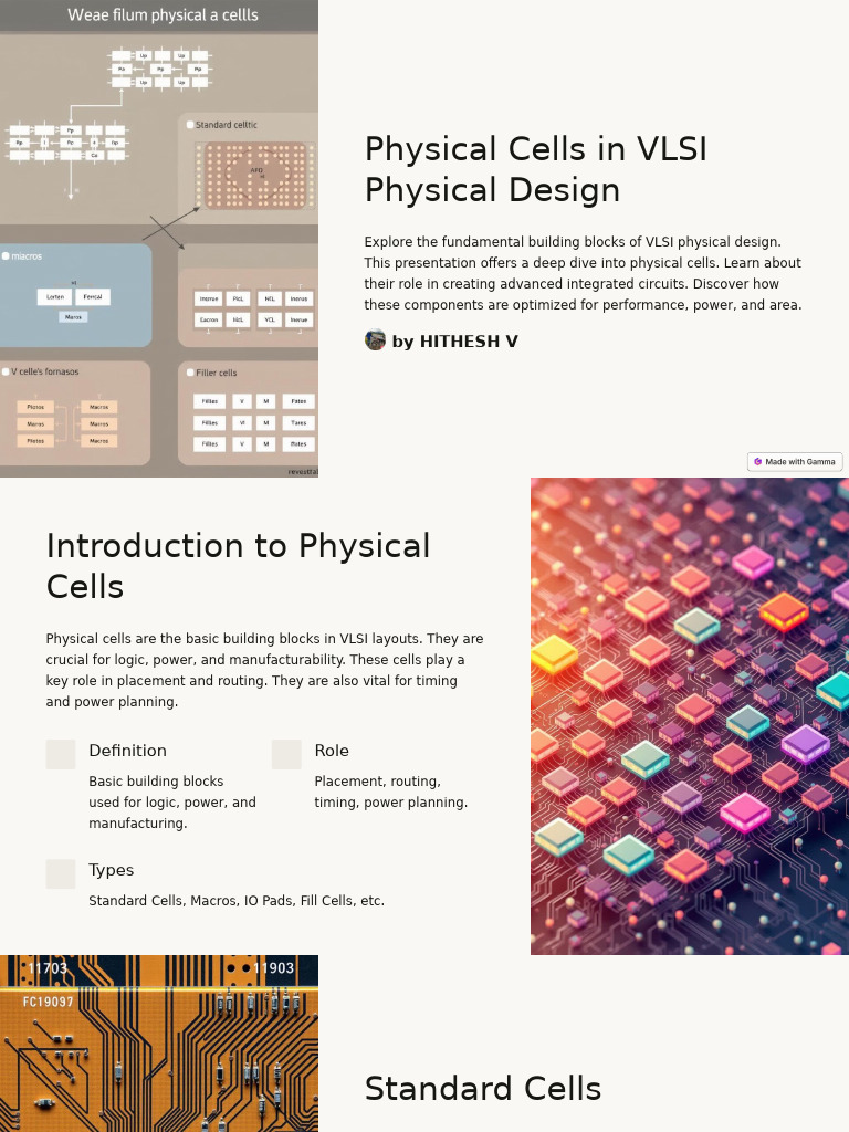 Physical Cells in VLSI Physical Design | PDF | Very Large Scale ...