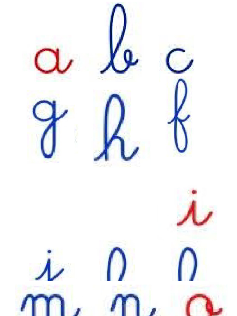 Letras Cursivas | PDF