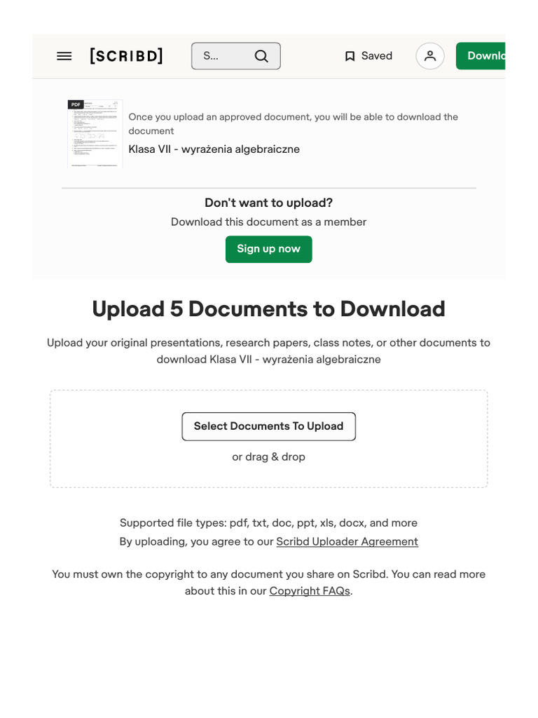 Upload A Document - Scribd | PDF | Scribd | Computing