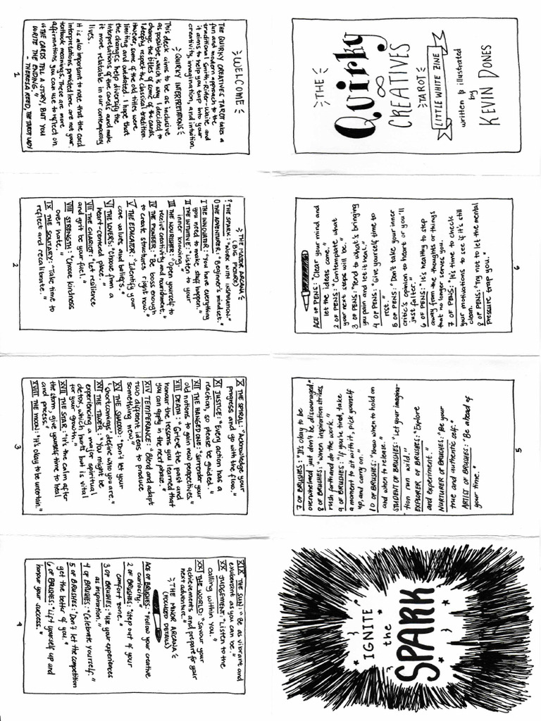 The Quirky Creatives Tarot Zine 2 | PDF