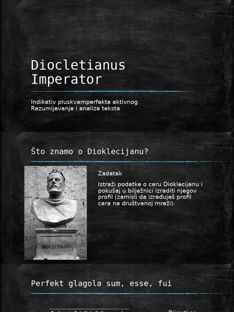 Diocletianus Imperator_Indikativ Pluskvamperfekta Aktivnog (2) | PDF