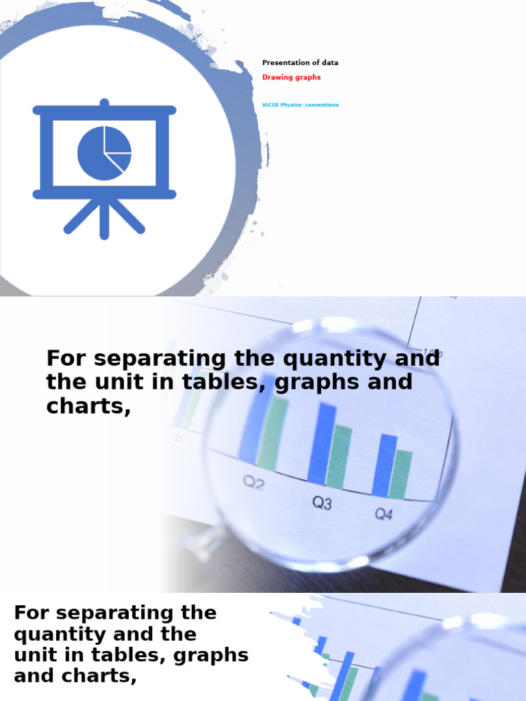 Igcse Physics Conventions | PDF | Chart | Cartesian Coordinate System