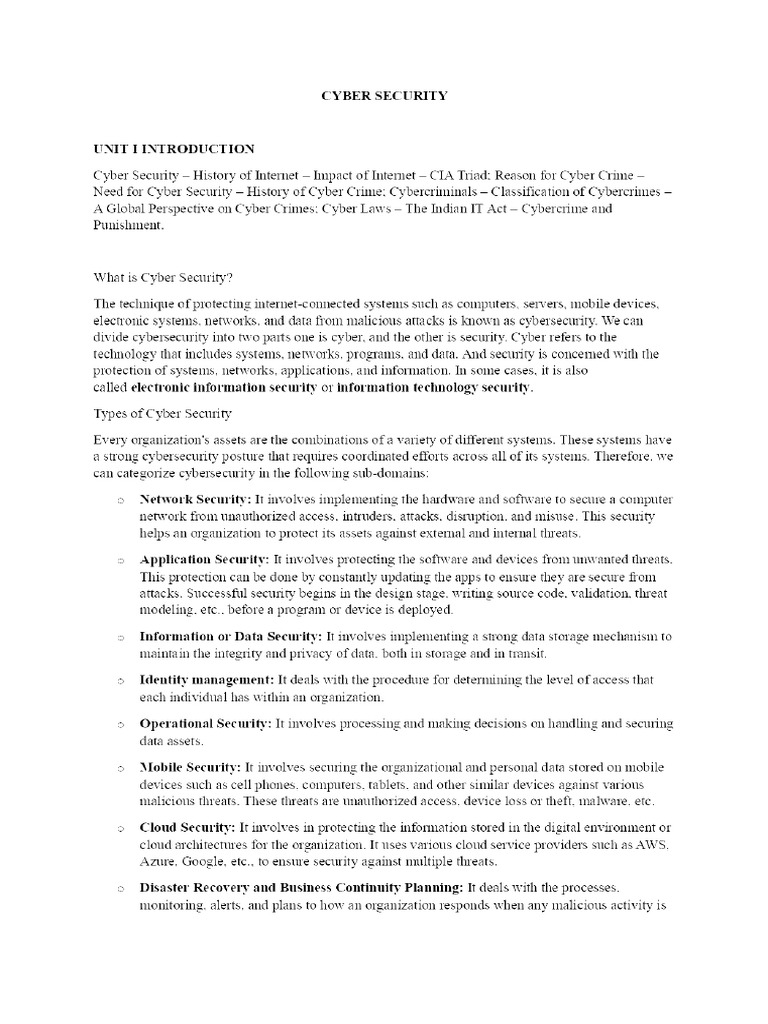 CCS340 Cyber Security Full Notes - Page-0001 | PDF