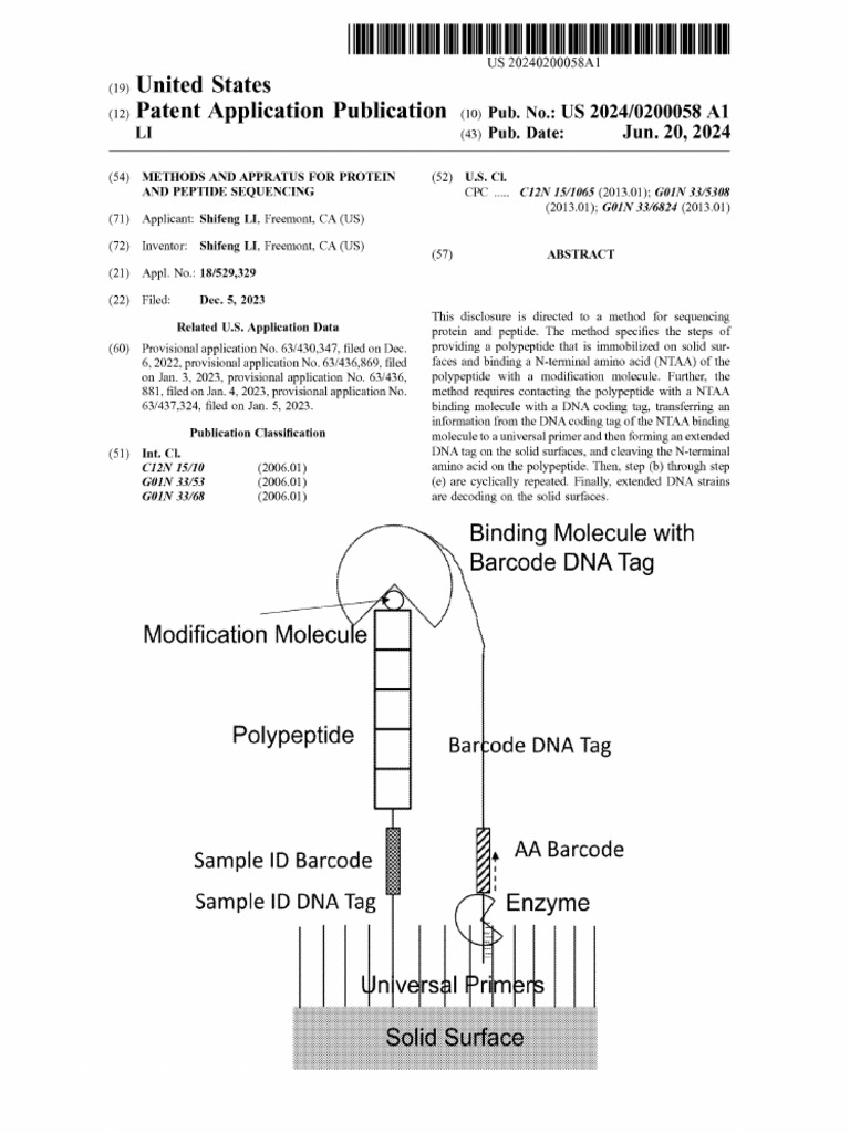 Method and Apparatus For Protein and Peptide Sequencing | PDF