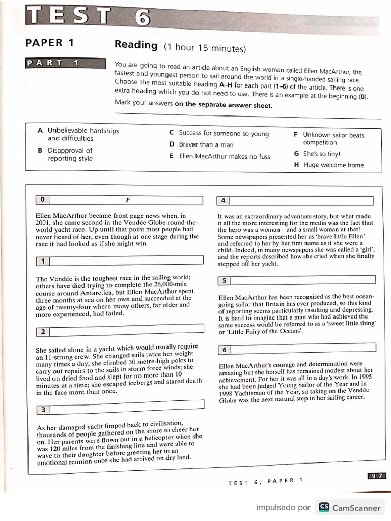 READING AND MULTIPLE CLOZE TEST PRACTICE | PDF