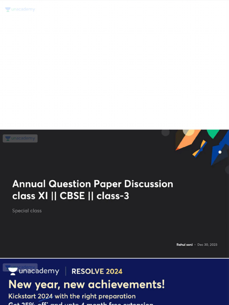 Annual Question Paper Discussion Class XI CBSE Class3 With Anno | PDF