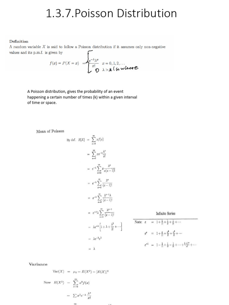 1.3.7. Poisson Distribution | PDF