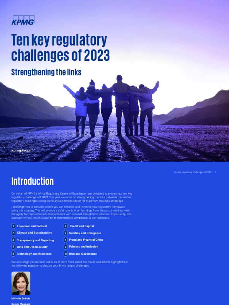 Ten Key Regulatory Challenges 2023 | PDF | Inflation | Banks