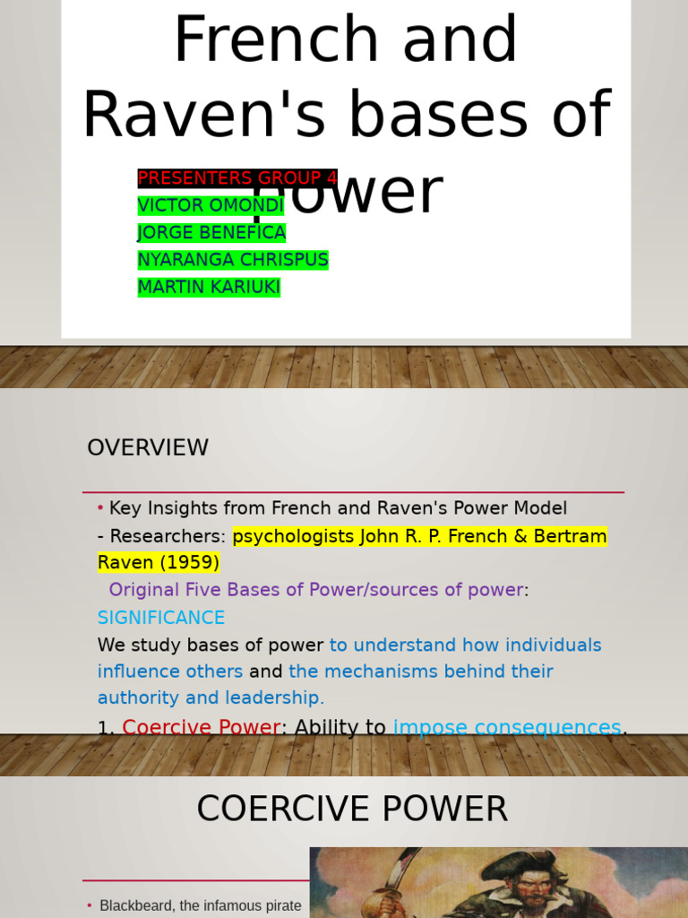 French and Raven's Bases of Power 2 (Autosaved) | PDF | Leadership ...