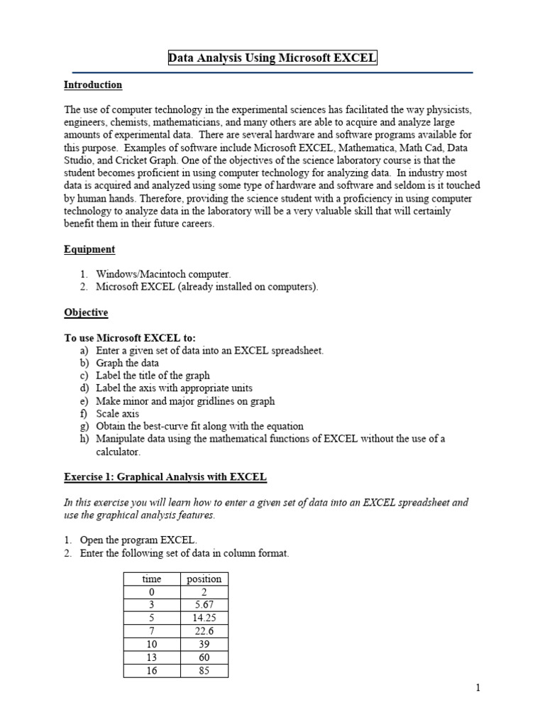 Data Analysis with Microsoft Excel | PDF | Microsoft Excel | Chart